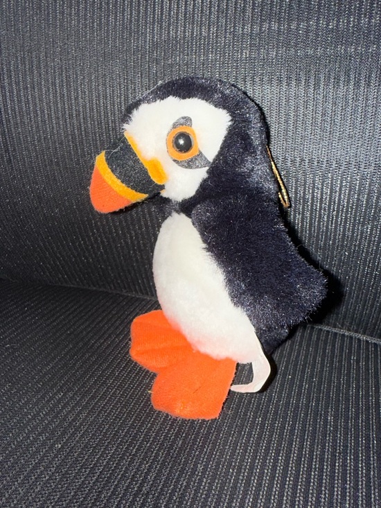 Toys | Puffin Plush Stuffed Animal Small Black White Orange Bird Toy ...
